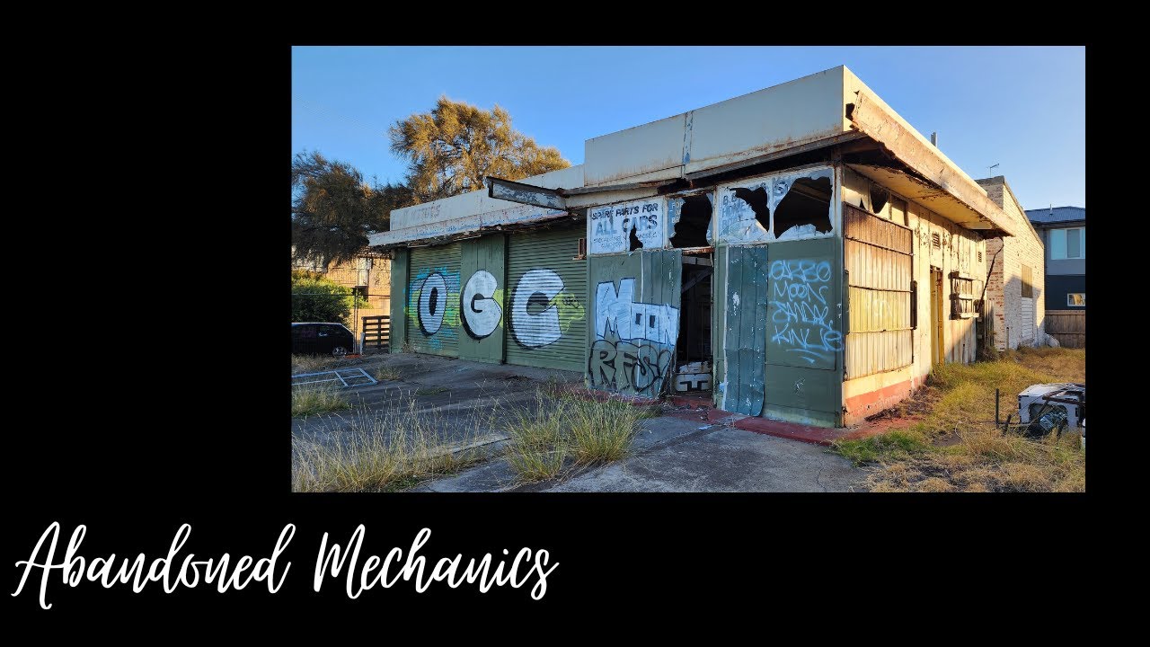 Abandoned Mechanic Shop In Busy Area (Car left behind) - YouTube