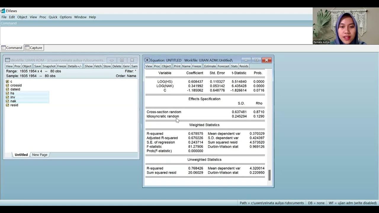 Tutorial Mengolah Data Menggunakan Software E-Views - YouTube