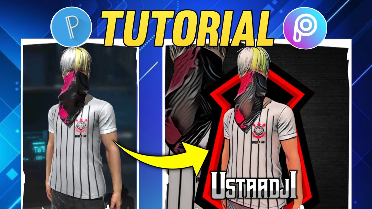 how to make free fire own character logo in 5 minutes very simple step ...