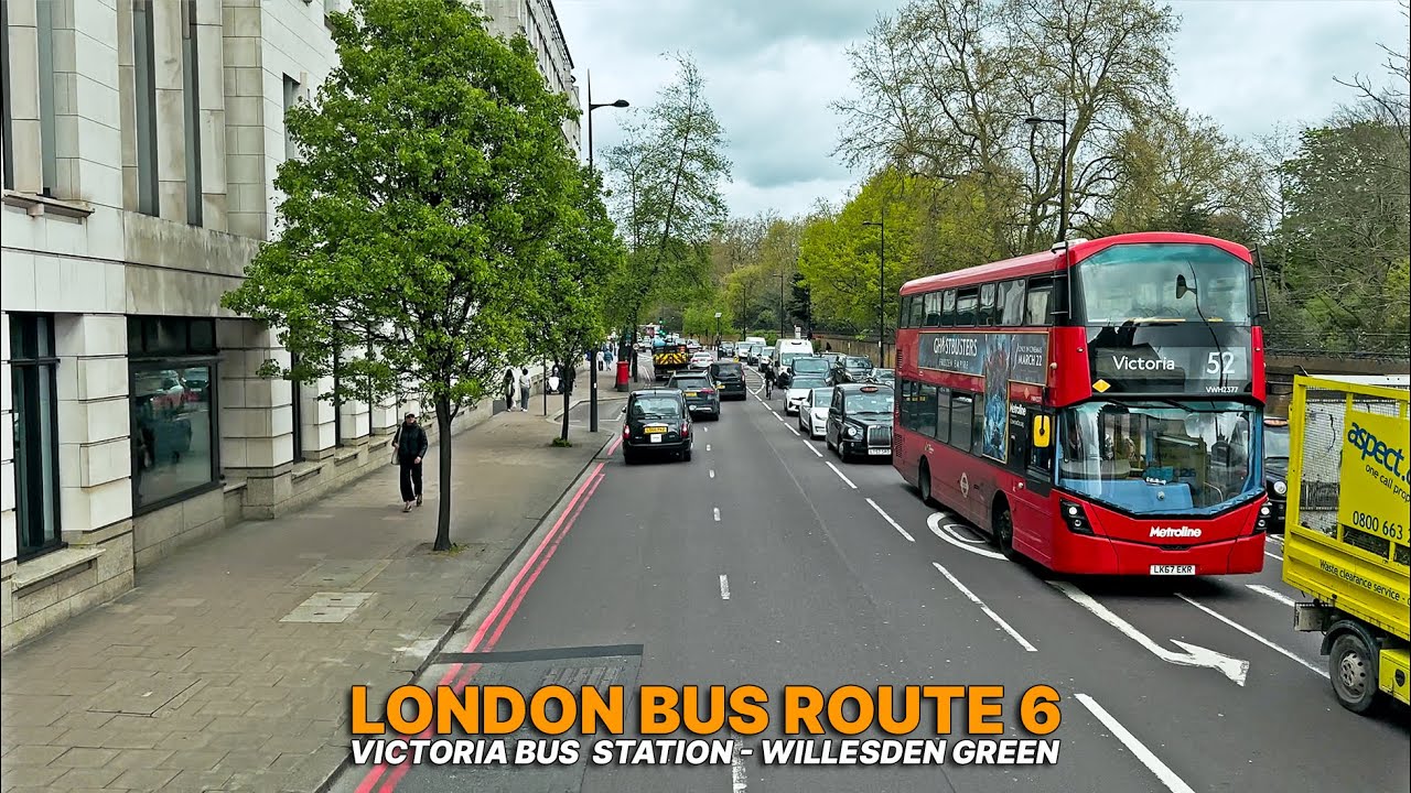 London Bus Ride: Route 6 - Central to Northwest LondonUpper Deck Views ...