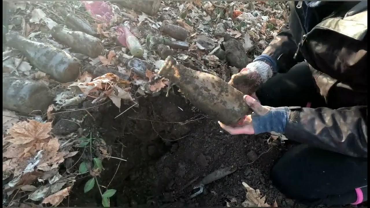 Illinois Antique Embossed Milk Bottle Digging Adventure.. In January!! - YouTube