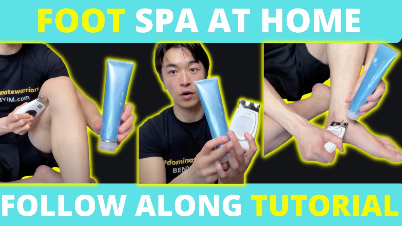 Amazing foot spa at home for slimmer legs foot massage at home - YouTube