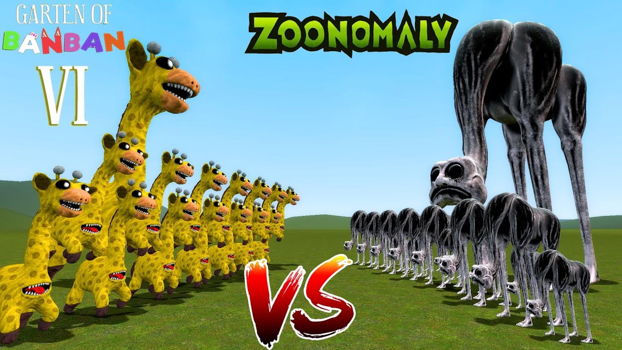 Who Will Win Team? Monster Giraffe (ZOONOMALY MONSTERS FAMILY) VS ...