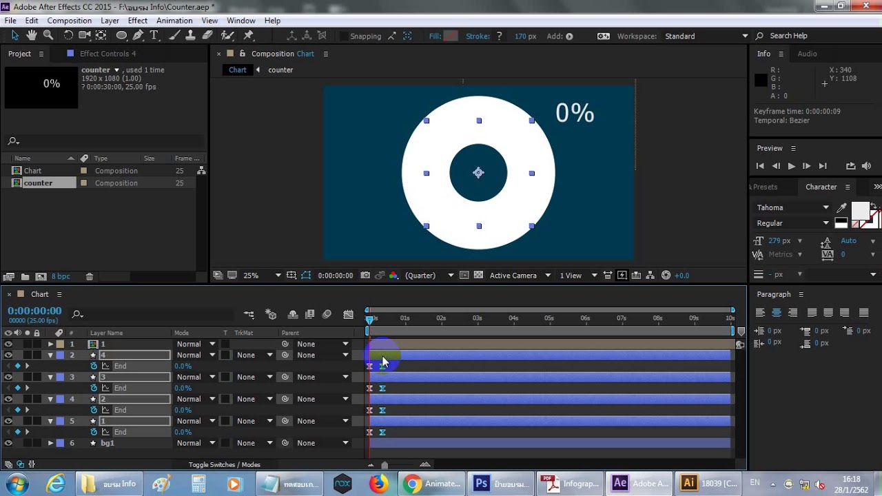Chart Infographic AfterEffect - YouTube