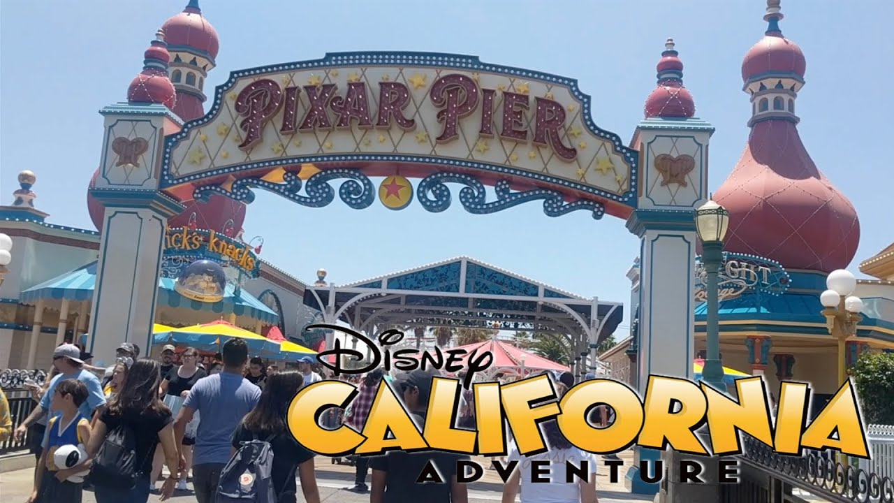 Disney California Adventure: Pixar Pier Opening Walk Through - YouTube