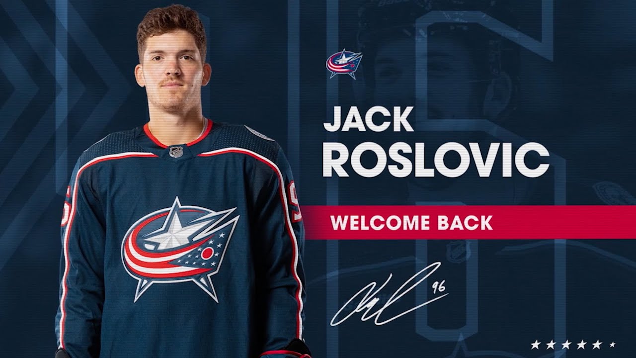 Welcome Back Jack Roslovic! 💙 Blue Jackets vs. Carolina Hurricanes ...