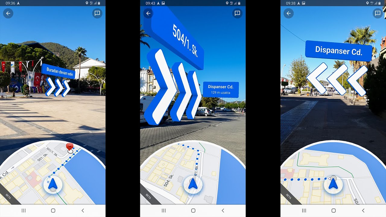 Google Haritalar Live View (AR Alanı) Nasıl Kullanılır | How to Use Google Maps Live View (AR ...