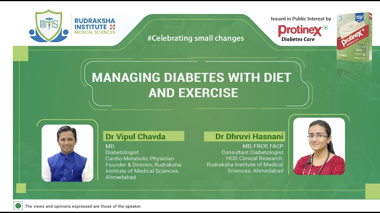 Managing Diabetes with Diet and Exercise By Dr. Dhruvi Hasnani & Dr ...