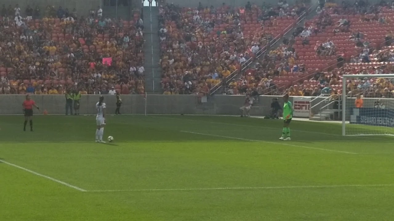 Alex Morgan penalty kick against Utah Royals - YouTube