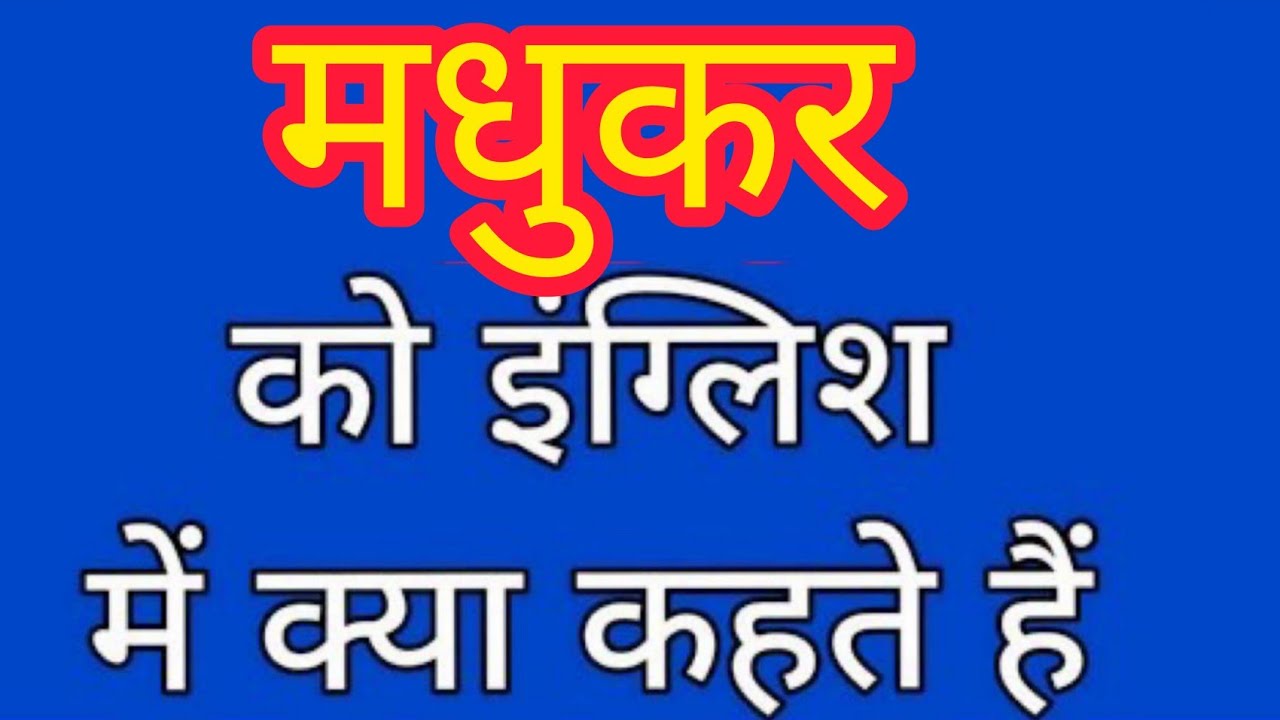 Madhukar Ko English Mein Kya Kahate Hain madhukar-ko-english-mein-kya-kahate-hain
