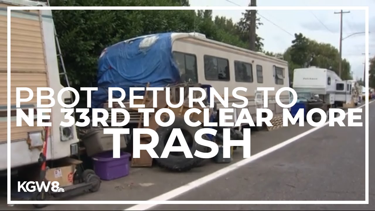 City returns to NE 33rd and Marine Drive to clear more trash, cars and ...
