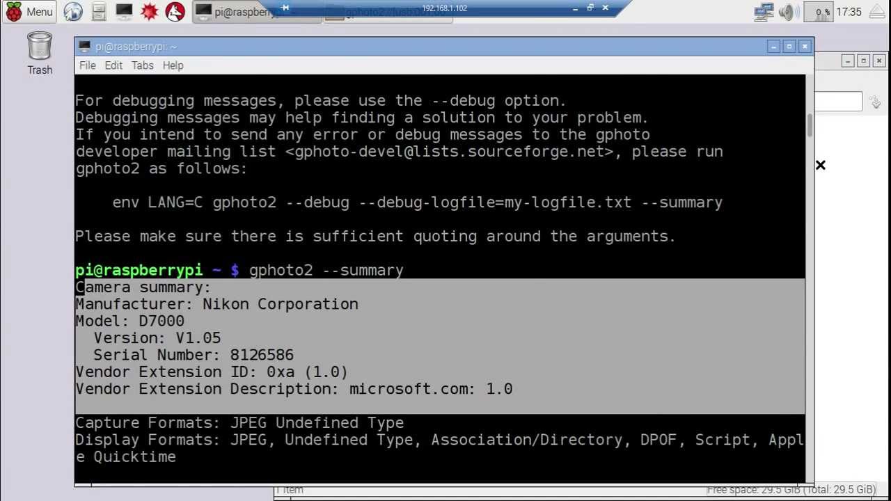 Install Gphoto2 2 5 4 On Raspberry Pi 2 Raspbian Jessie Using Apt Get Youtube