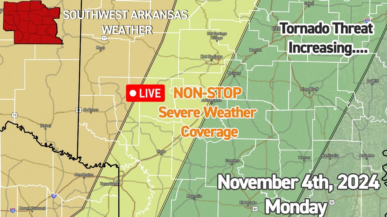 Live Non-Stop Severe Radar Coverage – Monday 11/18/24: Tracking Severe ...