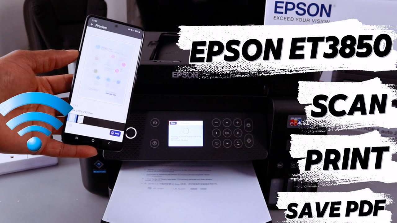 How to To Scan A Document In Epson ECOTANK 3850 , Print DOUBLE SIDED ...