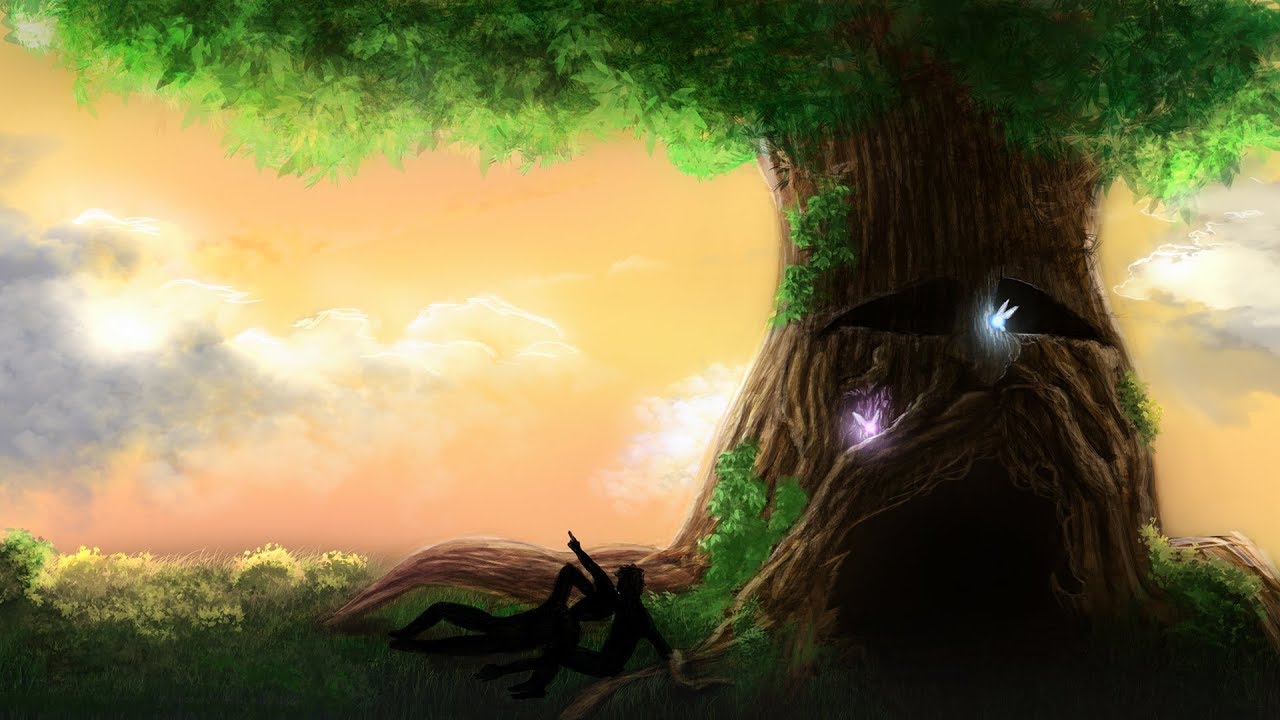 SPEED PAINTING - Great Deku Tree in Zelda - YouTube