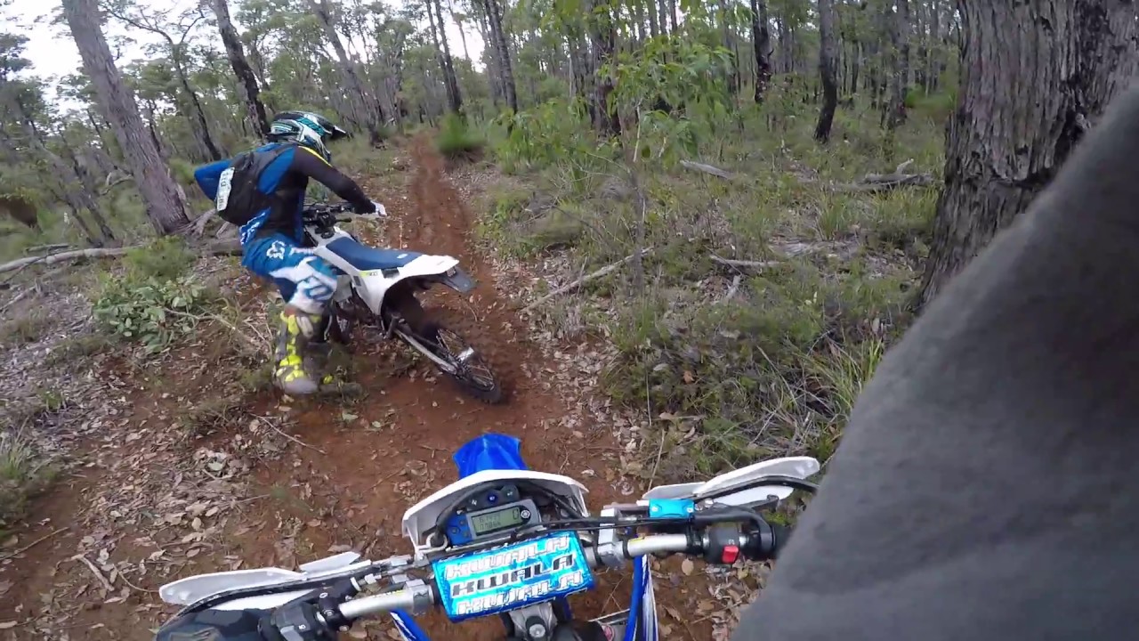 Capel 200 Trail Bike Rally, part 2 Aaron's first crash. - YouTube