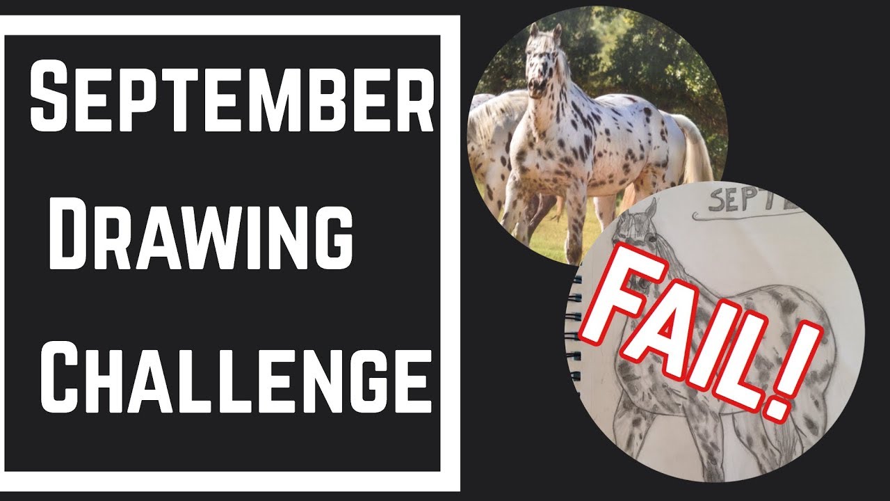 September Drawing Challenge! ll FAIL! - YouTube