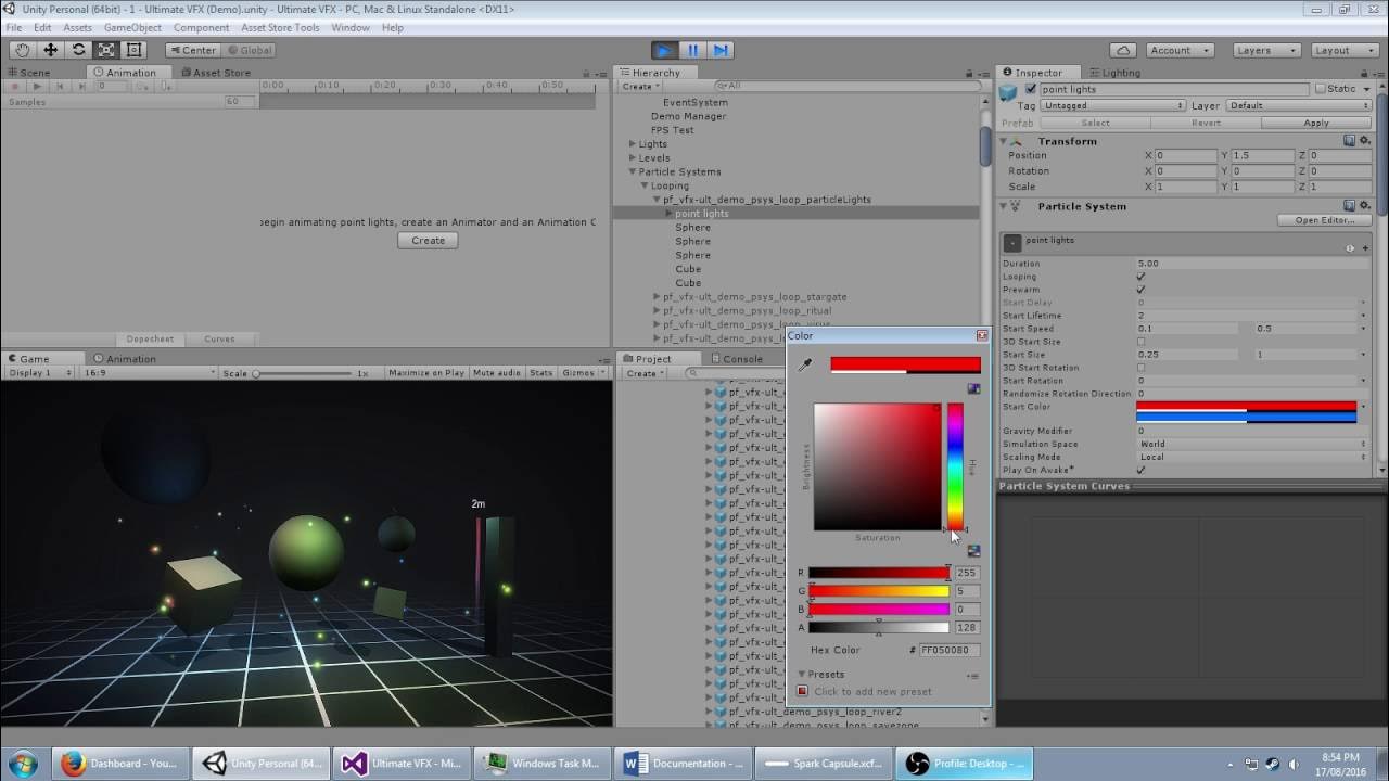 [UNITY 3D] - Ultimate VFX: Real-Time Particle Lights - YouTube