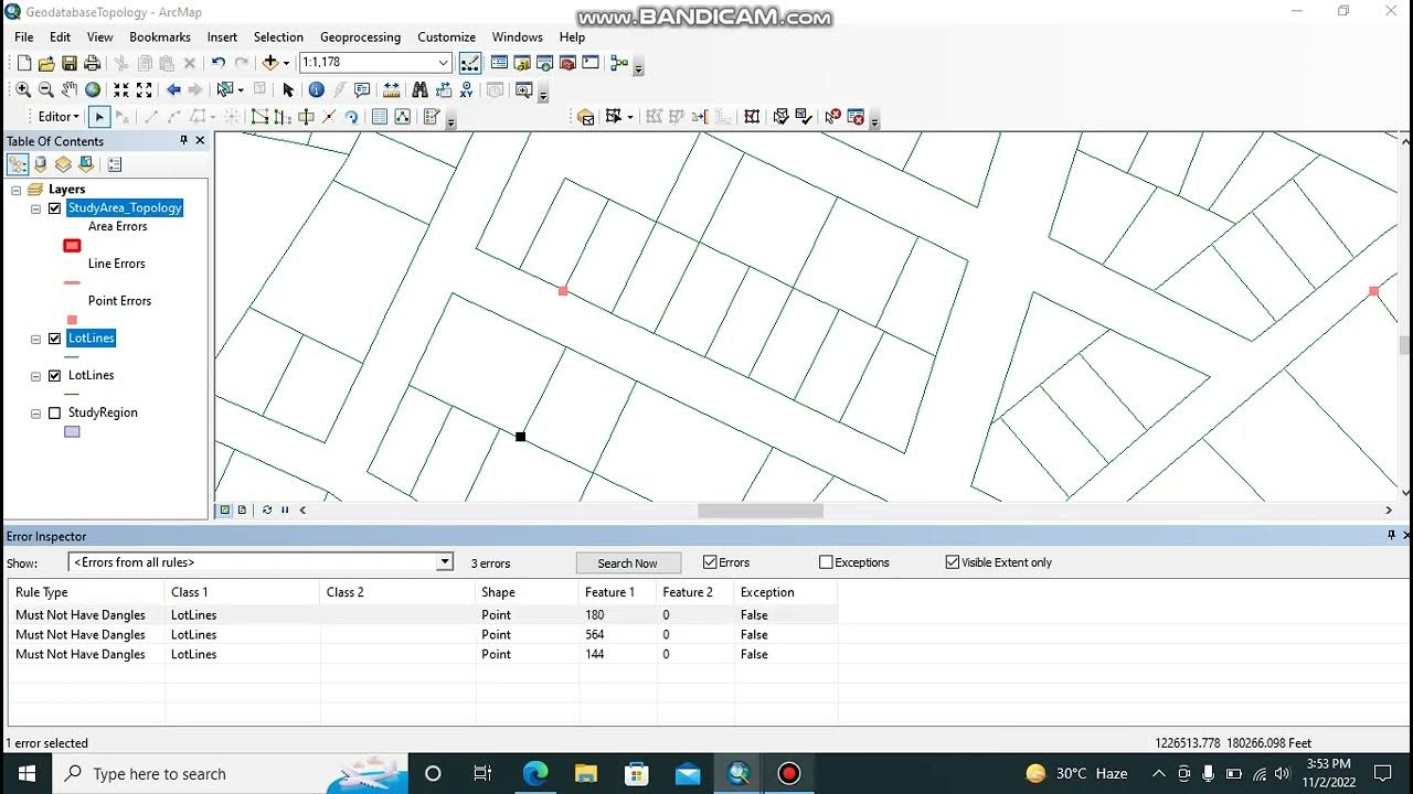 Editing Tutorial Ex.4 in ArcMap | Editing shared features and topologies in ArcMap 10.8 - YouTube
