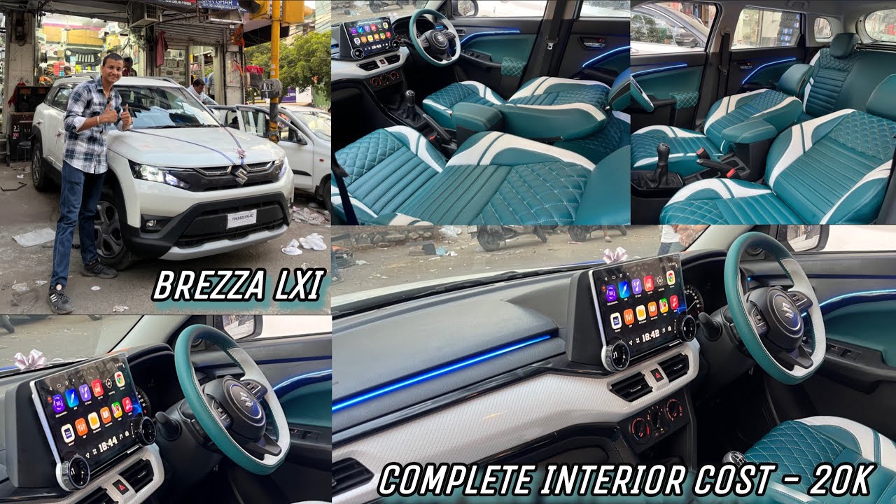 खूबसूरत interior लगता है Brezza का सिर्फ़ 20K में 🫶🏼 Brezza modified ...