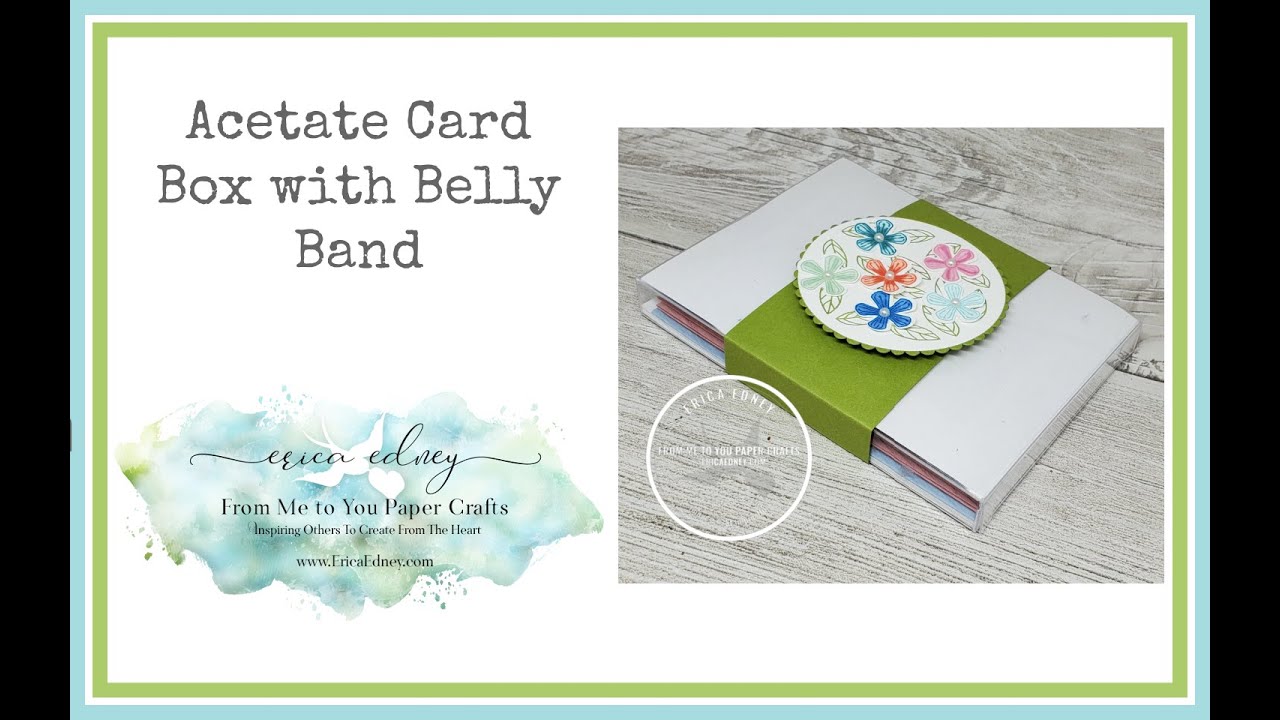 Acetate Card Box Wrap & Belly Band - YouTube