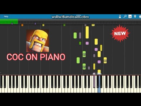 OMG😨 CLASH OF CLANS on piano|How to play coc theme music on piano ...