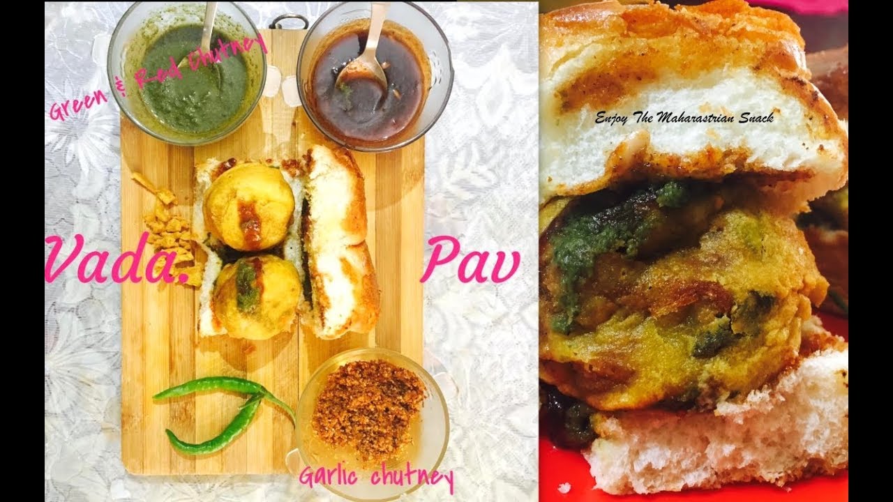 Vada Pav recipe - Mumbai Vad Pav - Spicy Burger-Batata Vada Recipe ...