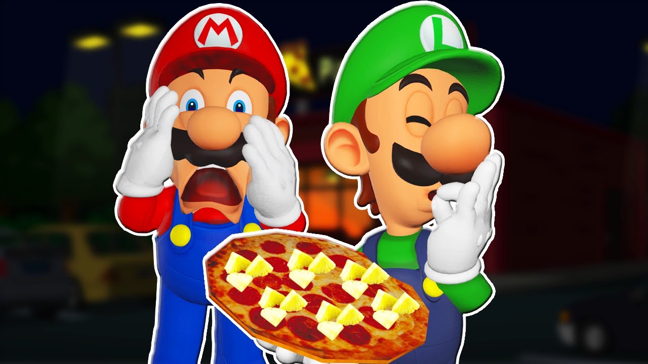 Mario is DISGUSTED at Pineapple Pizza! - YouTube