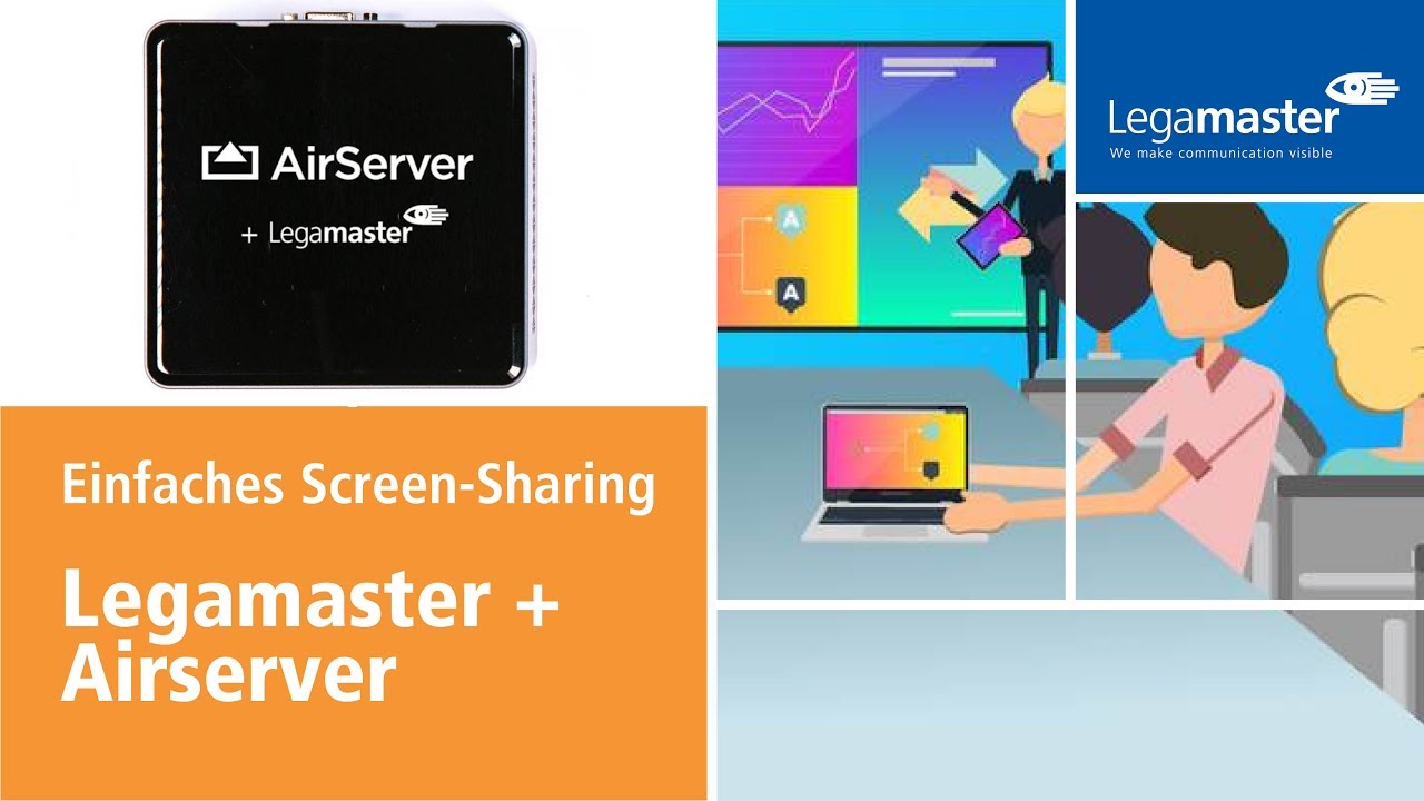 Einfaches Screen-Sharing mit Legamaster + Airserver - YouTube