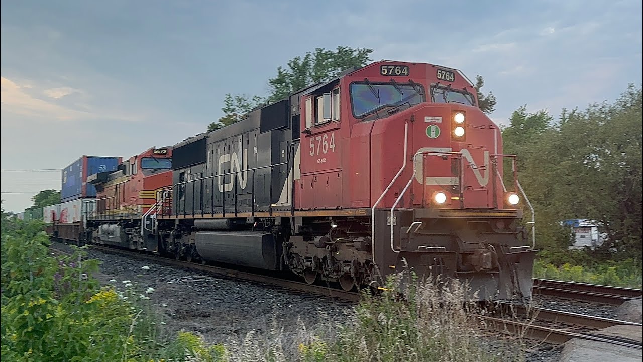(BNSF Dash 9 5672!) CN Z149 just outside of Georgetown (8/30/2024 ...