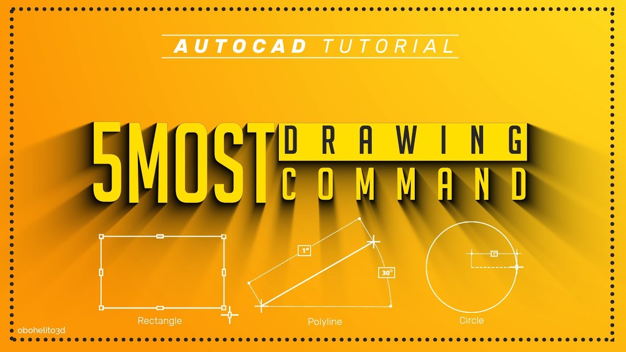 Learn 5 Most Drawing Command In Autocad Basic Tutorial YouTube learn-5-most-drawing-command-in-autocad-basic-tutorial-youtube