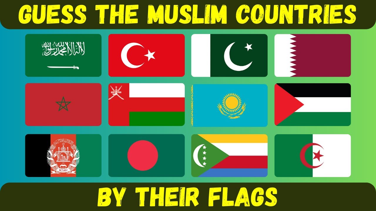 Guess the Muslim countries by their Flags | Country Quiz | MR Quiz ...