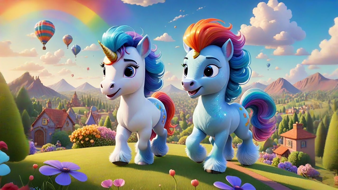 Three Baby Unicorns Dance on Rainbows | Magical Nursery for Kids ...
