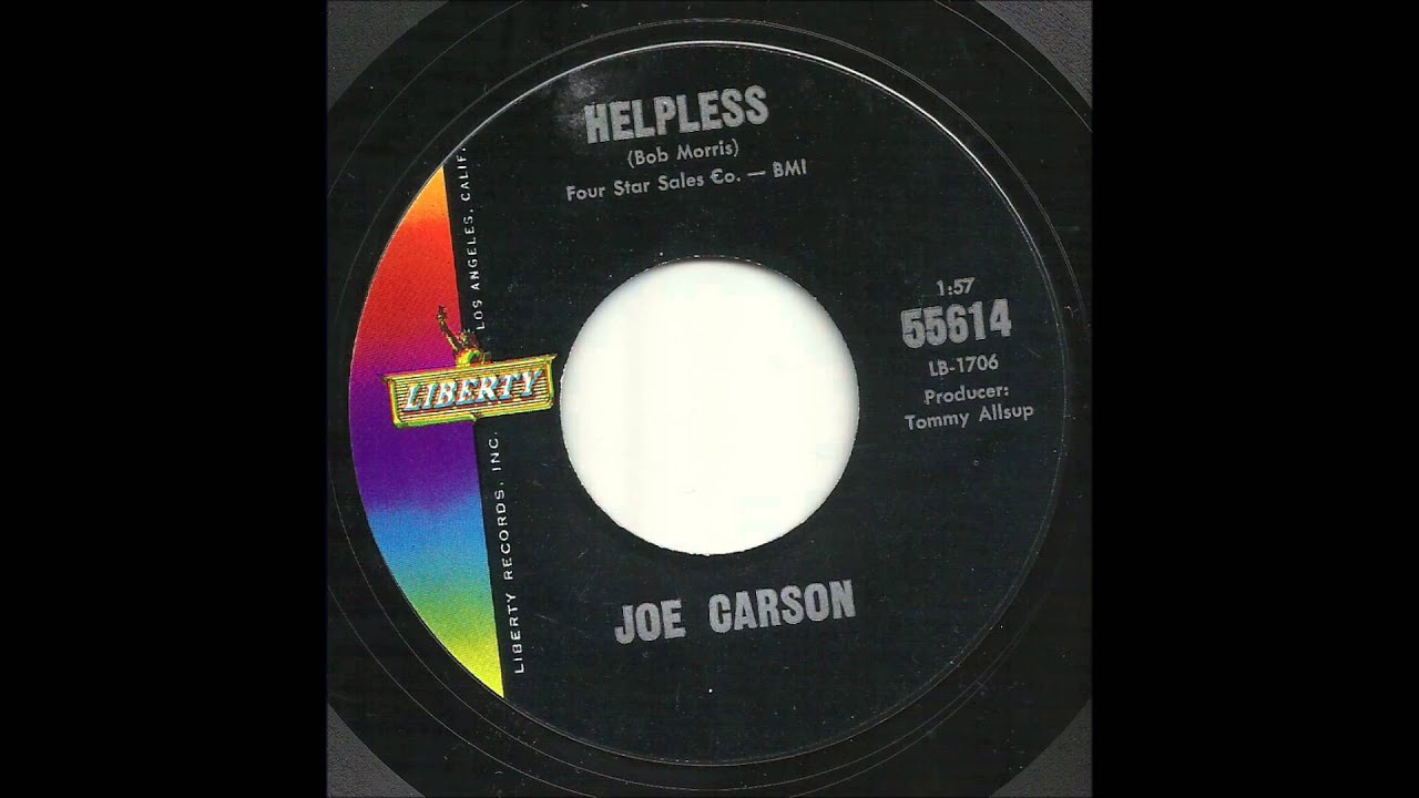 Joe Carson - Helpless - YouTube