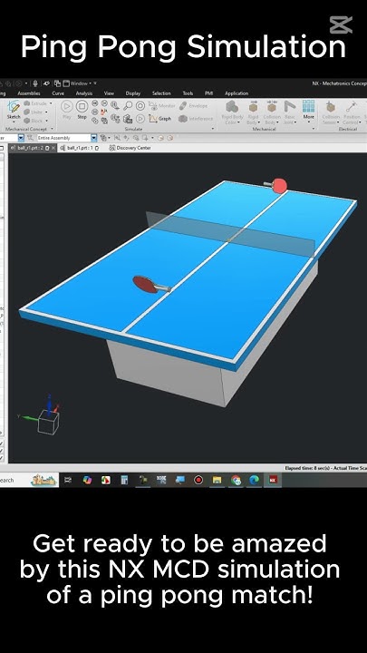 Behind the Scenes: Ping Pong Simulation Using NX MCD - YouTube