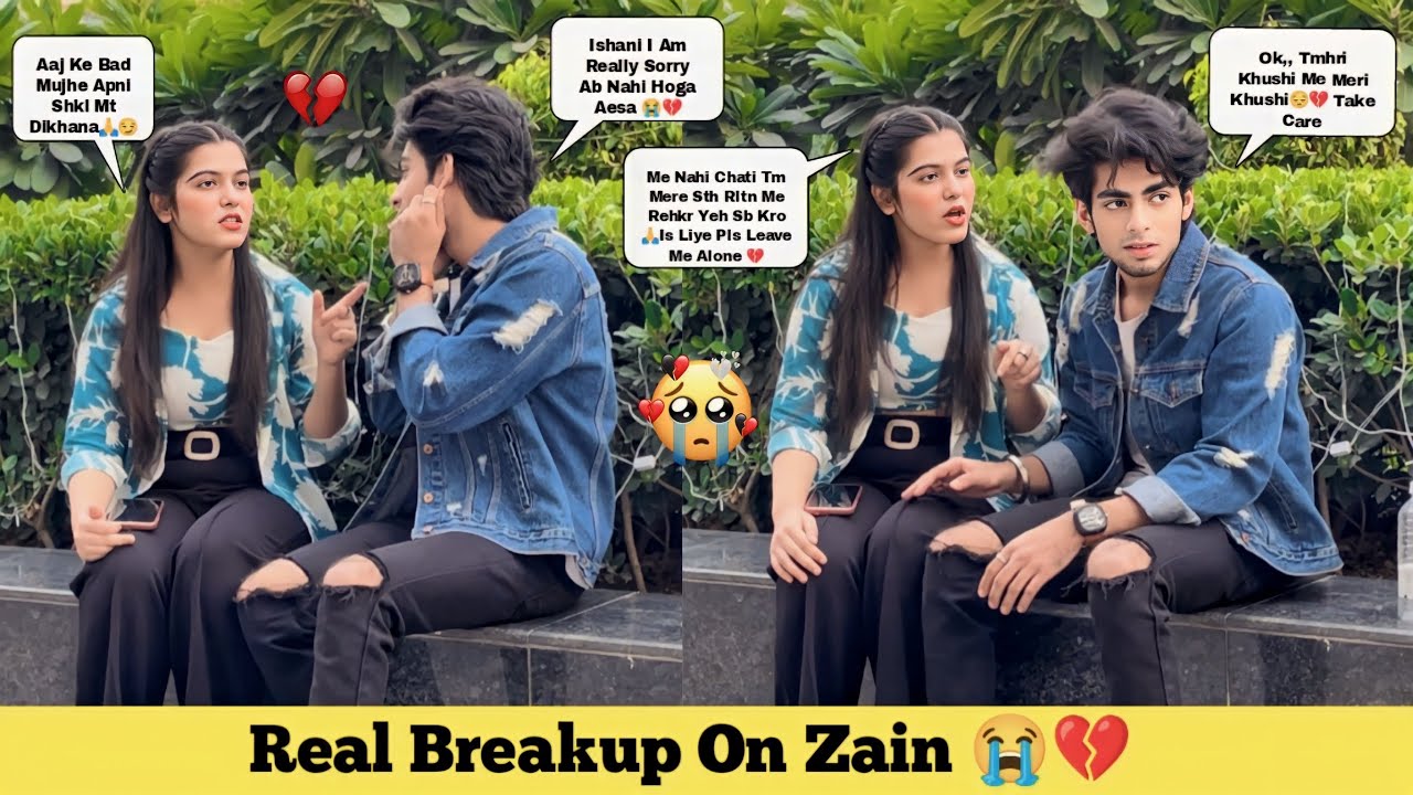 Due To Hand Cut || Real BreakUp On Zain😭 / ishani - YouTube