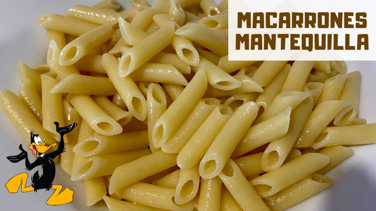 Macarrones con solo 1 Ingrediente 🧈 ¡MANTEQUILLA! - YouTube
