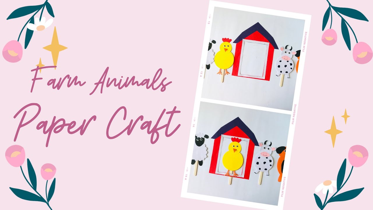 Farm Animals Paper Craft - YouTube
