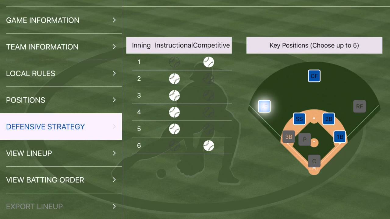 6. Play Ball Lineup Defensive Strategy Tutorial 101 - YouTube
