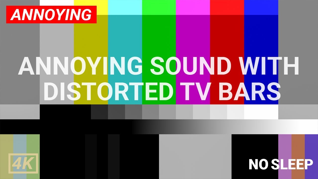 Sensory Overload: Annoying Sound with Distorted TV Color Bars | ASMR ...