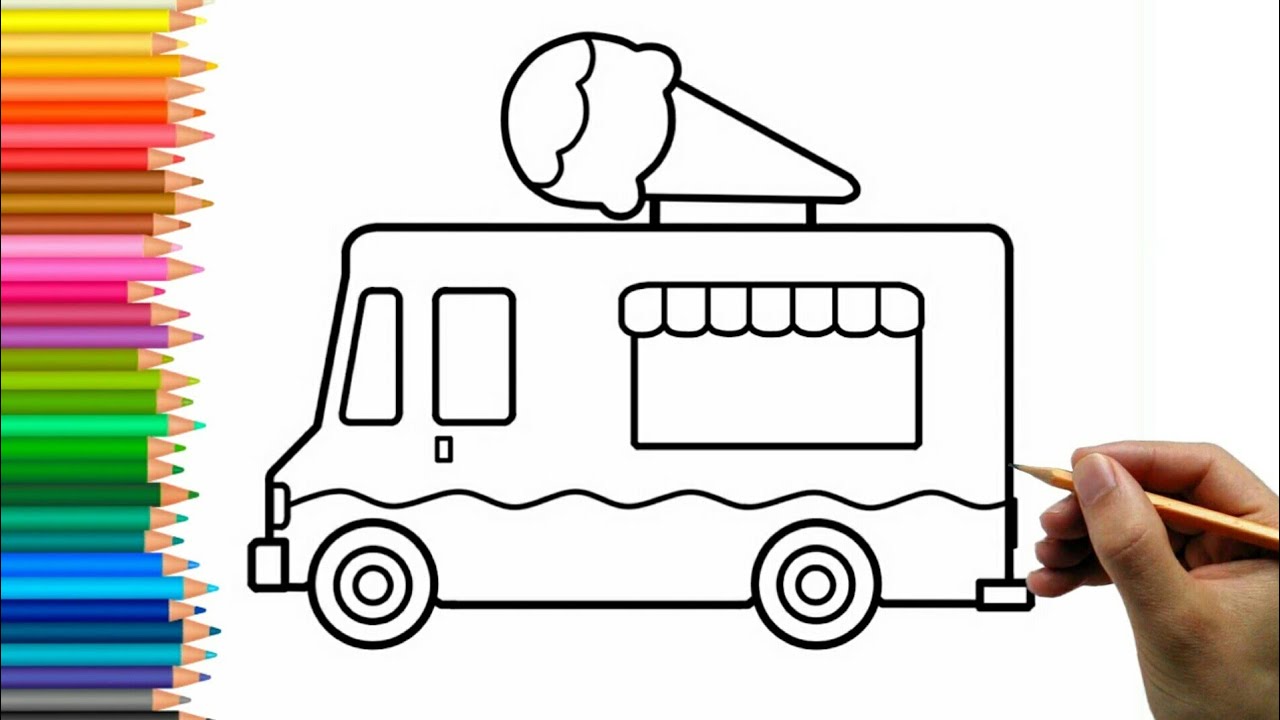 How to draw ice cream track very easy 🍦🍦 - YouTube