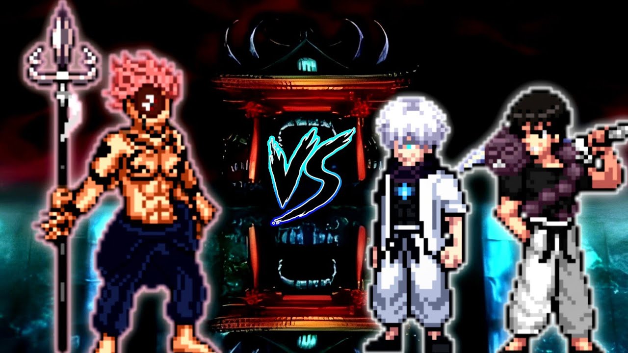 Sukuna Era Heian 4 Arms (New) VS Manga Gojo V4 & Toji V2 in #Mugen ...