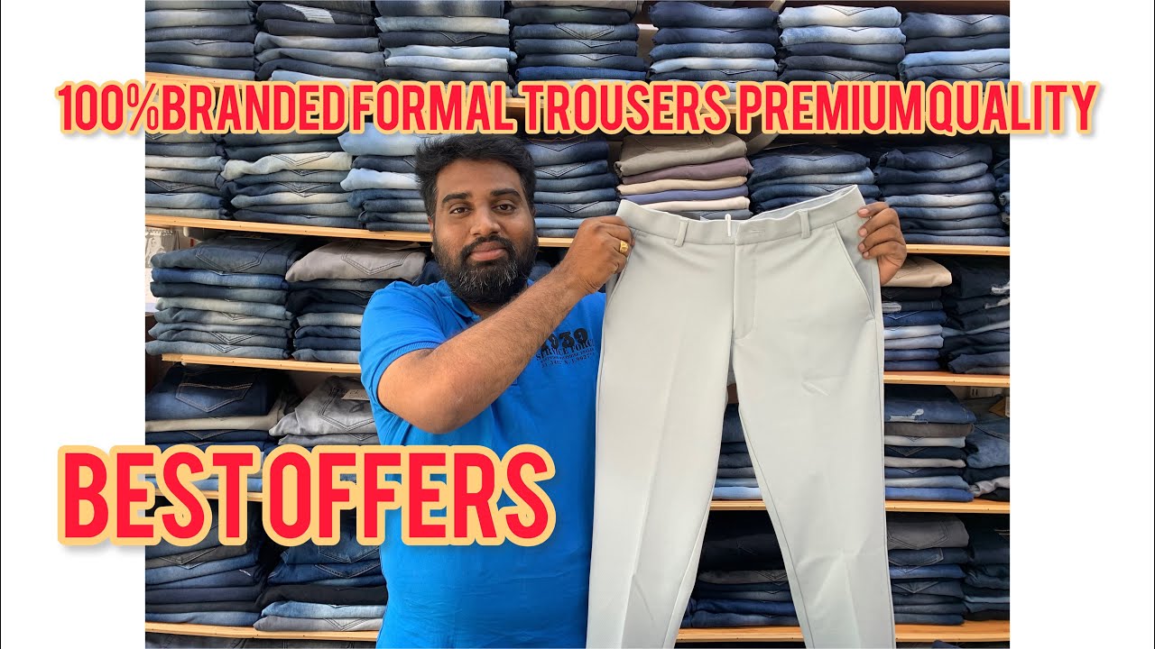 100% branded formal office trousers premium quality with best offers ...