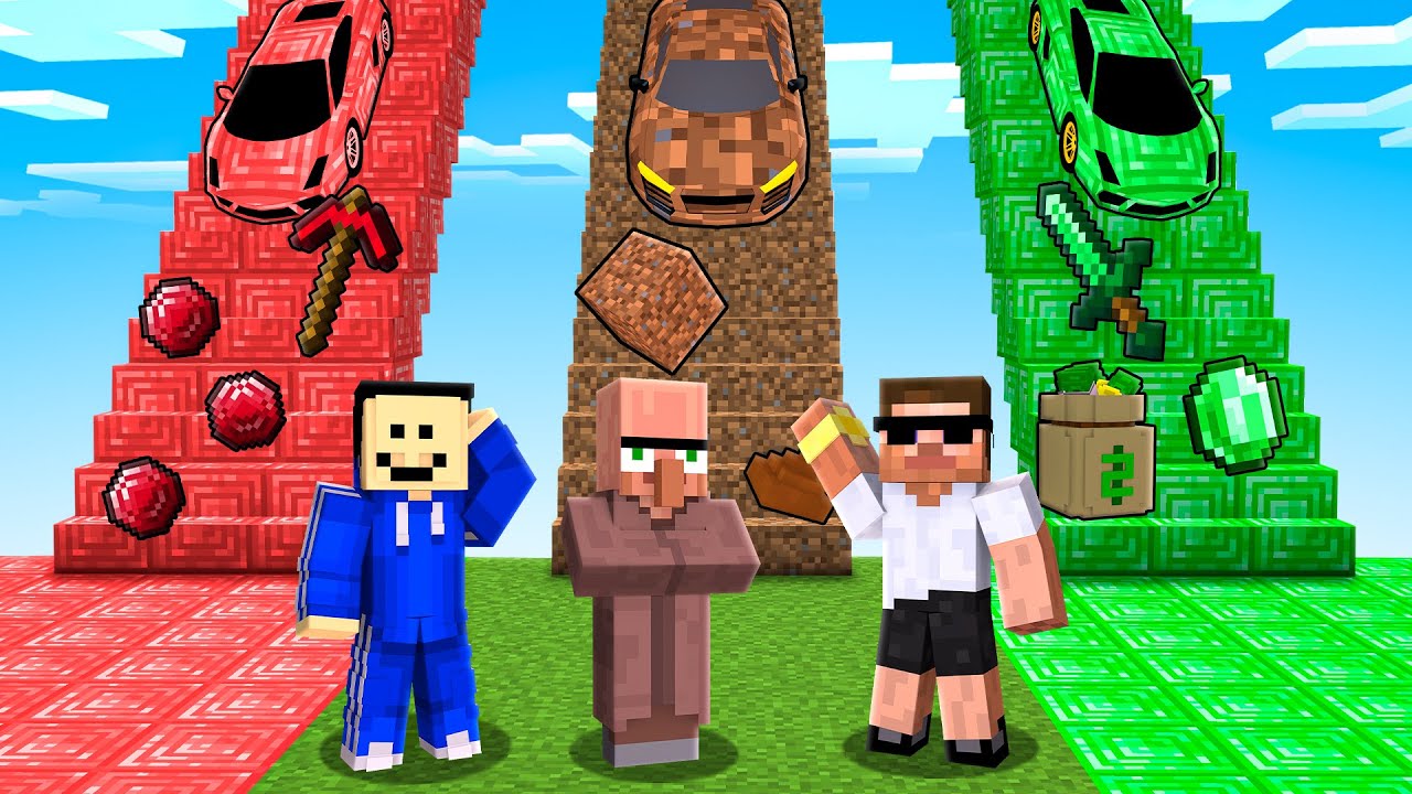 IF YOU CHOOSE THE WRONG STAIR, YOU DIE in MINECRAFT! - YouTube