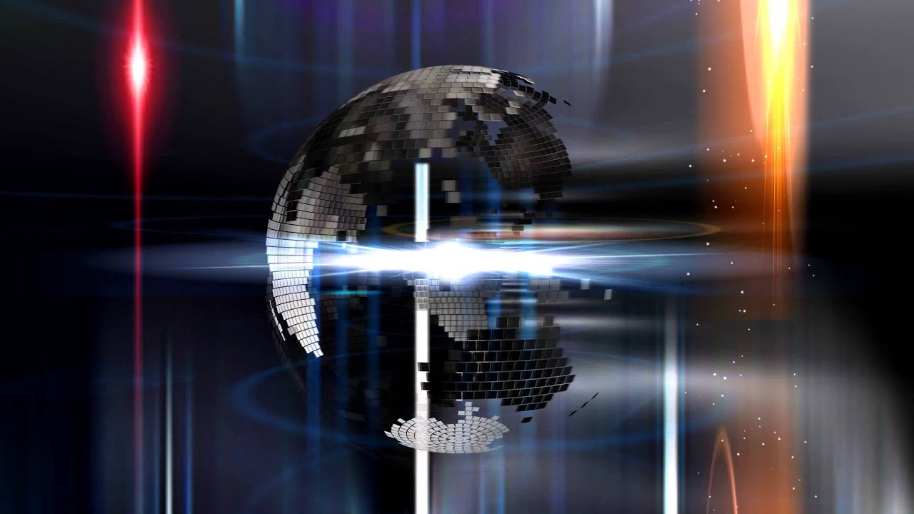 4k Spinning Globe Intro Flare Style Animation - YouTube