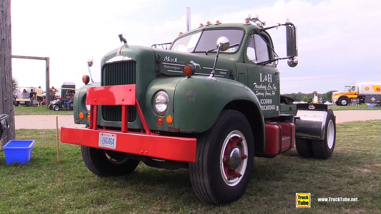 1956 Mack B61 A Great Vintage Truck - Exterior Tour - YouTube