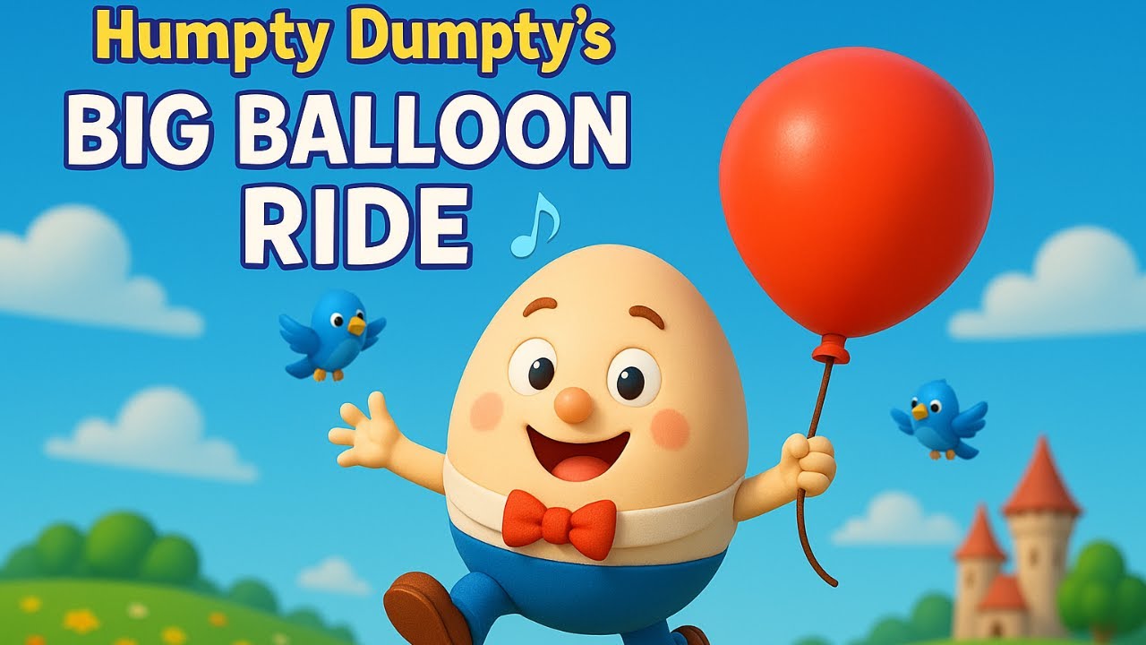 Humpty Dumpty’s Big Balloon Ride 🎈 | Fun Kids Rhyme | New Version with ...