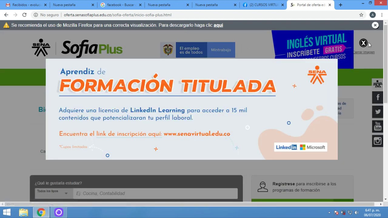 Instrucciones consulta e inscripción de programas de formación titulada ( Técnicos ) del Sena ...
