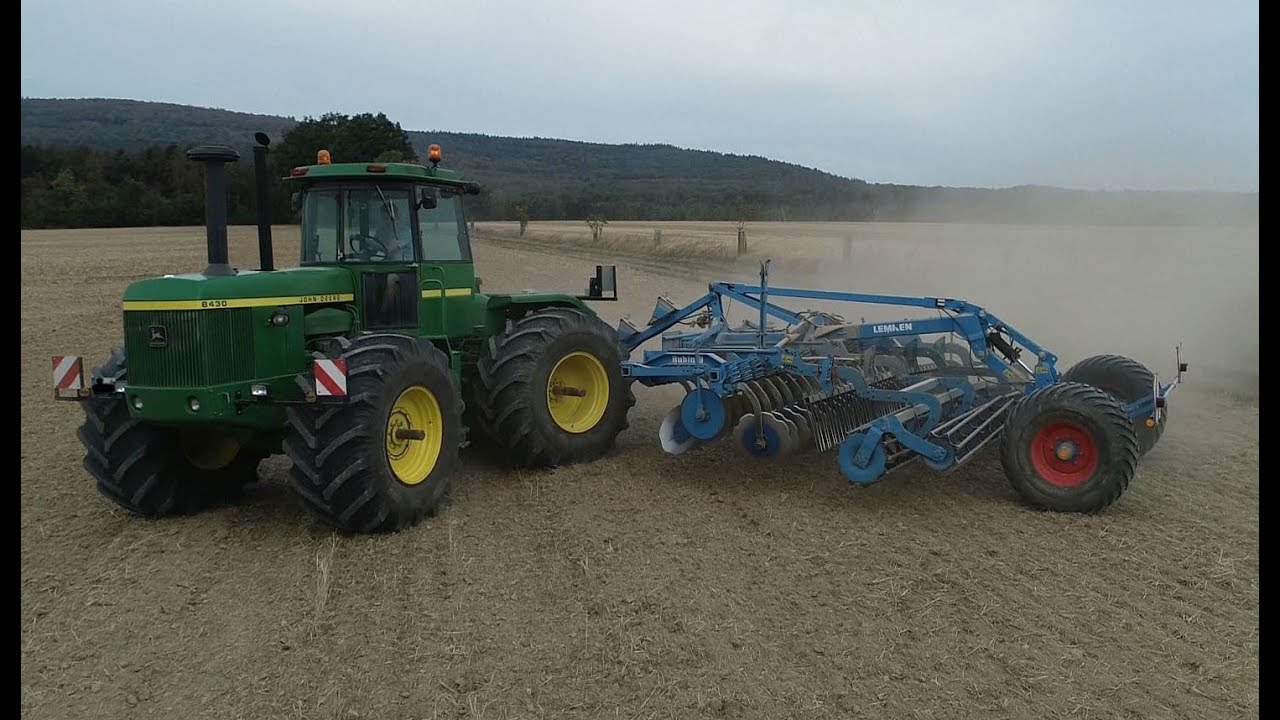 John Deere 8430 Knicklenker mit LEMKEN Rubin 9 [Sound] [HD] - YouTube