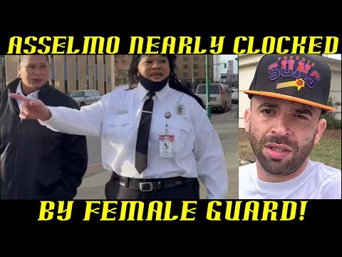 Frauditor AssElmo Nearly Clocked by Female Security Guard! - YouTube
